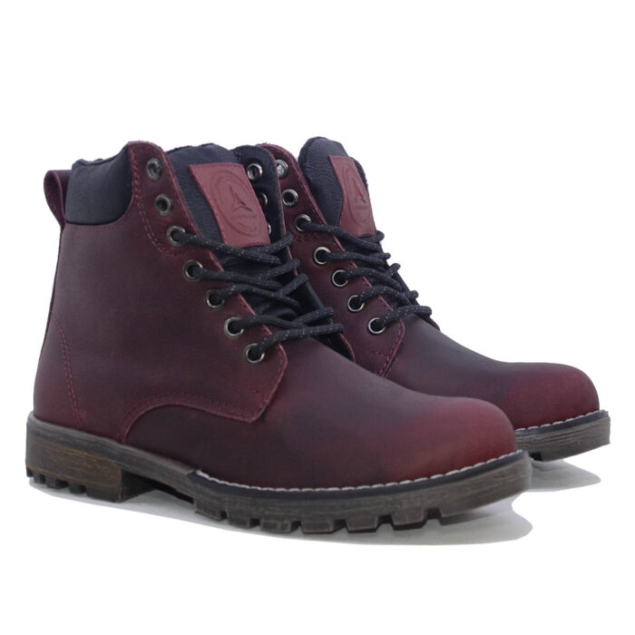 Botas para Mujer Hipster PW02C color Vinotinto y Negro - ClimbingLand